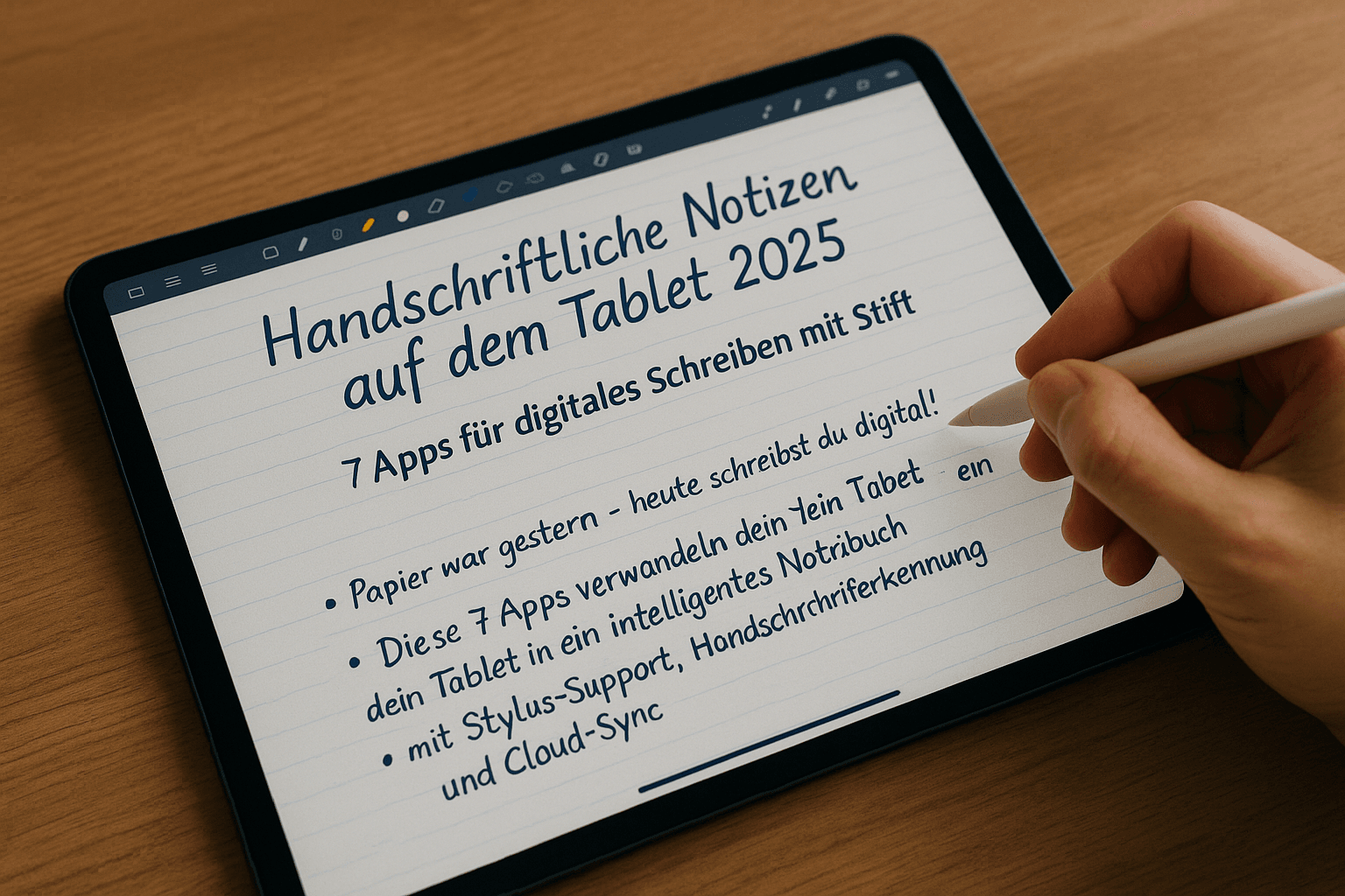 Handschriftliche Notizen auf dem Tablet 2025 – 7 Apps für digitales ...